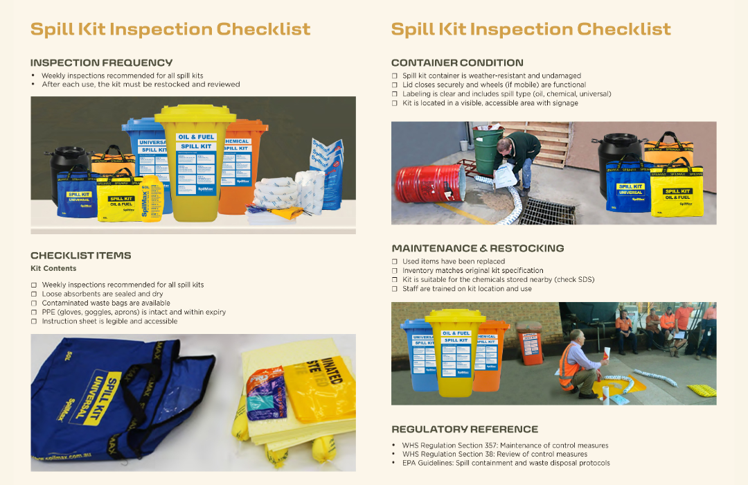 Spill Kit Inspection Checklist | Akuna